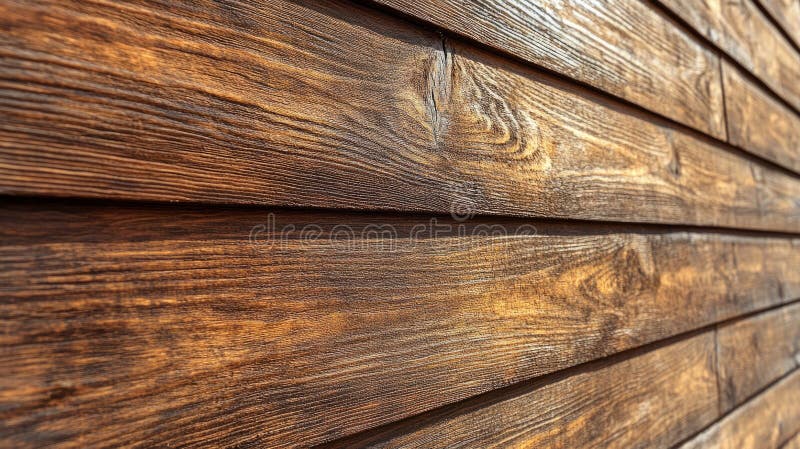 Close-up of a Rustic Wood Plank Wall with Visible Texture. Stock Image ...