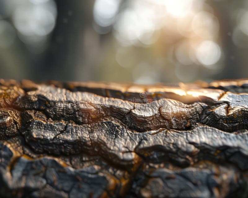 Close-up of a Rustic Wooden Log Texture, Natural Bark, Rough Surface ...