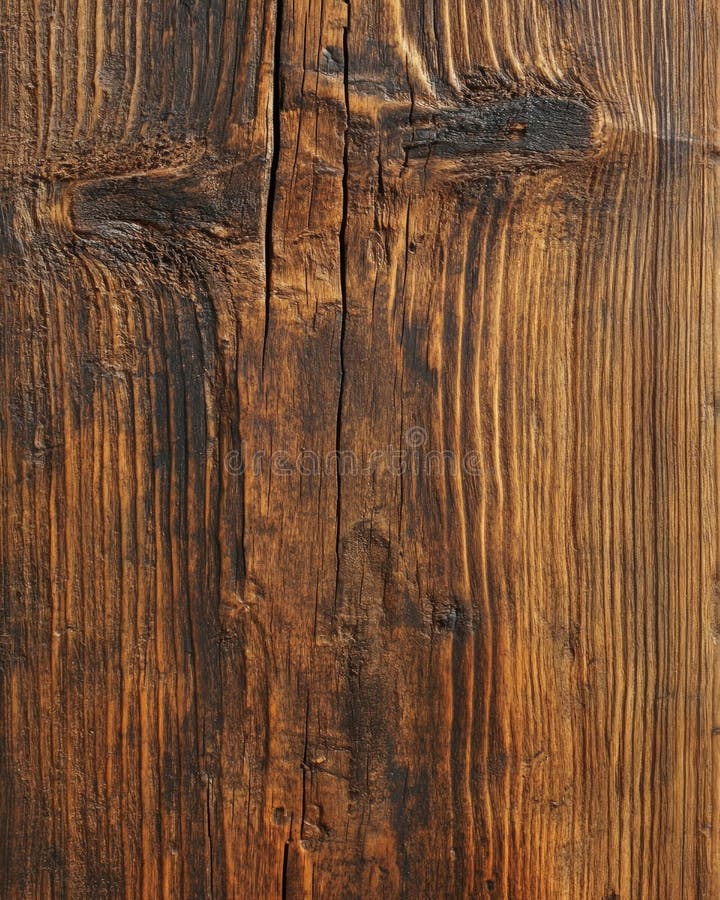 Close Up of a Rustic Wooden Panel Displaying Textured Wood Grain in ...