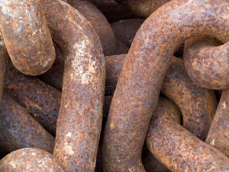 Close-up of a rusty chain stock image. Image of macro, join - 214837