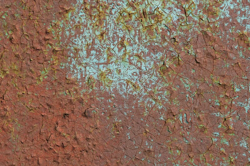 Close-Up of Rusty, Cracked Metal Surface Stock Photo - Image of worn ...