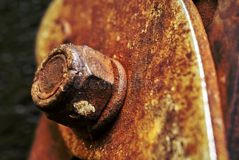Close Up of a Rusty Hex Bolt Stock Photo - Image of closeup, industrial ...