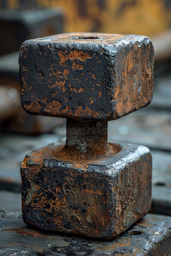 A Close Up of a Rusty Metal Object on the Wall, AI Stock Image - Image ...