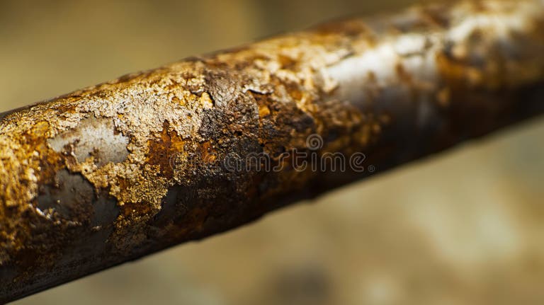 A Close Up of a Rusty Metal Pipe with Rust on it Stock Image - Image of ...