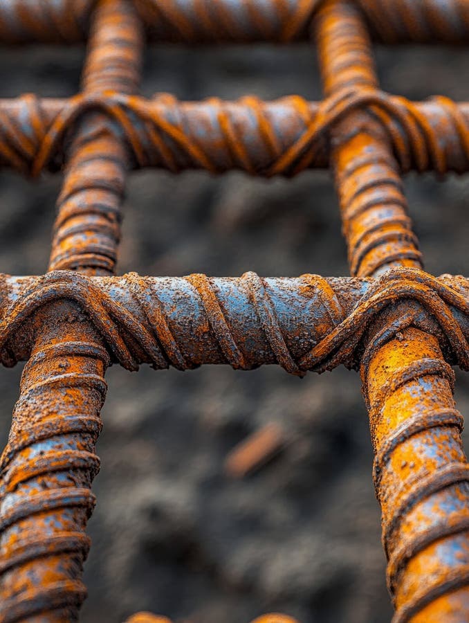 Close Up Rusty Rebar Detailed Texture Stock Photos - Free & Royalty ...