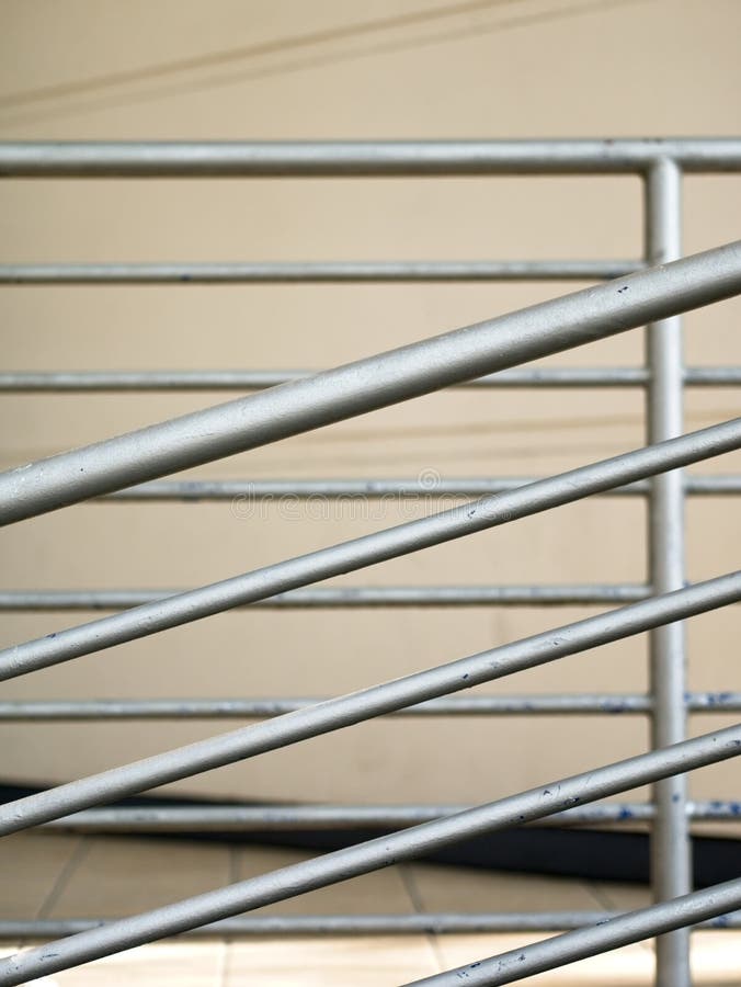 Close-up of Rusty Steel Handrails Stock Image - Image of building ...