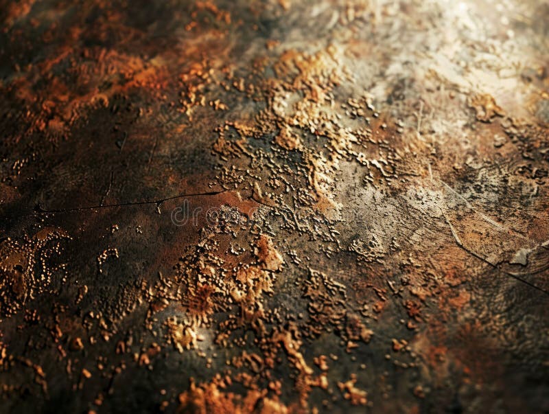 A Close Up of a Rusty Surface with a Lot of Texture Stock Illustration ...