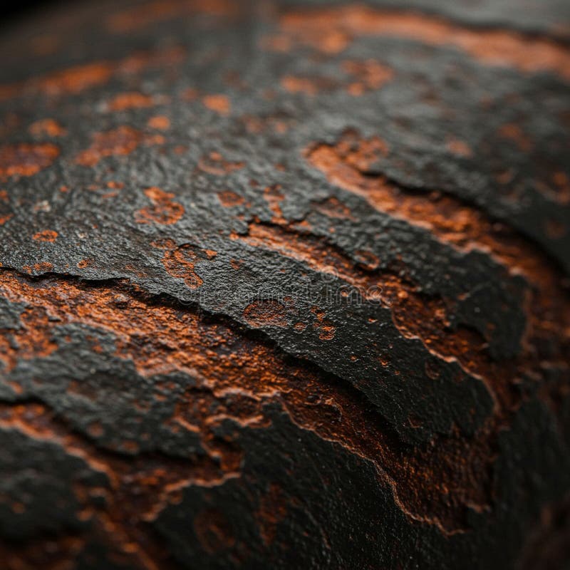 Close-up of a Rusty, Textured Surface with a Rough, Uneven Pattern. the ...