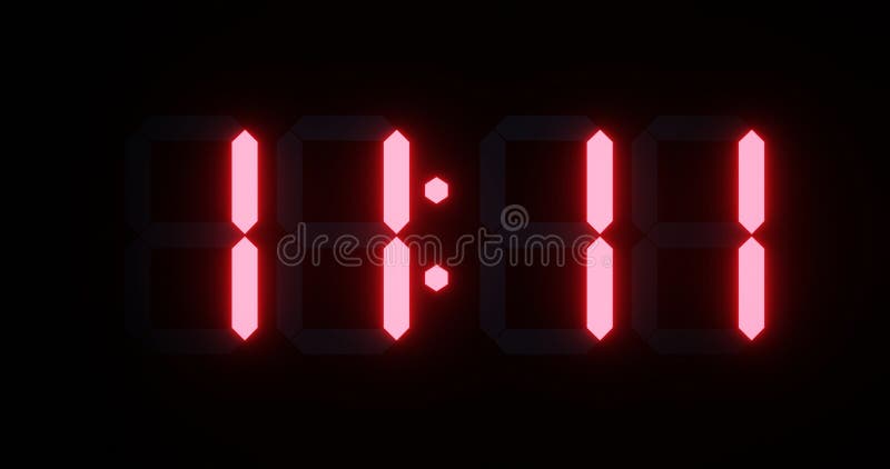 Digital Numbers Clock Red Stock Illustrations – 422 Digital Numbers ...