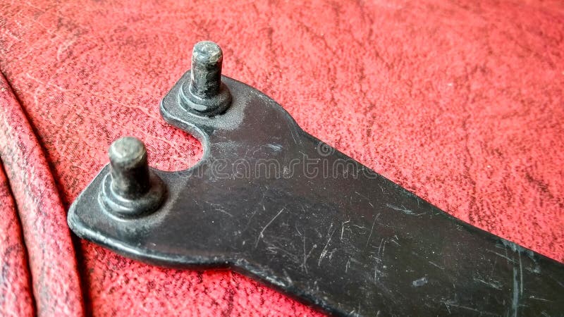Close Up Safety Key for a Hand Grinder Stock Photo - Image of cropped ...