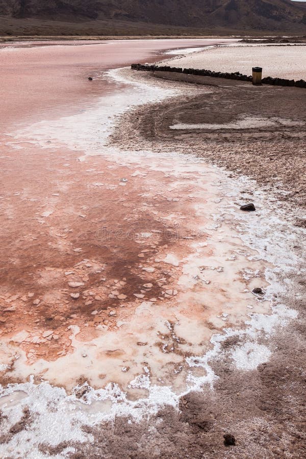 Close Up of Salt Marsh in Salinas in Sal Cape Verde - Cabo Ver Stock ...