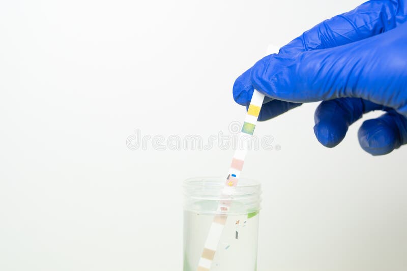 Close-up Sample of Water Contaminated with Microplastics in Test Tube ...