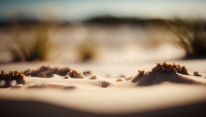 Close-up of Sand on the Beach with Shallow Depth of Field Stock Image ...