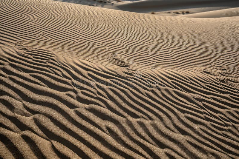 Close-up of Sand Dune with Intricate Pattern and Texture Stock ...