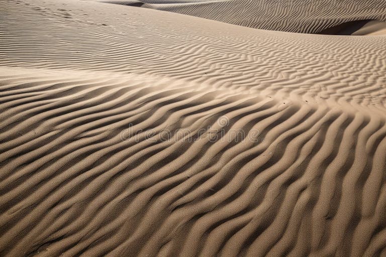 Close-up of Sand Dune with Intricate and Shifting Patterns Stock ...