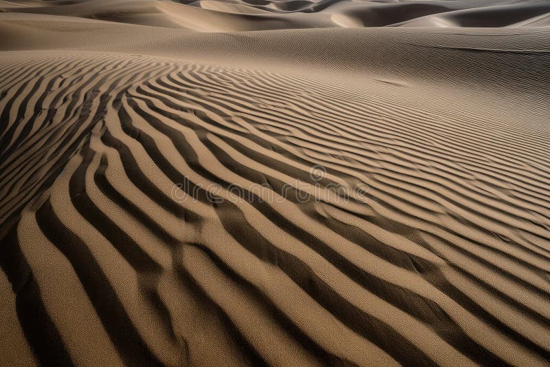 Close-up of Sand Dune with Intricate and Shifting Patterns Stock ...
