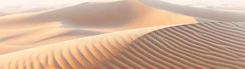 A Close-up of Sand Dunes in the Desert Stock Illustration ...