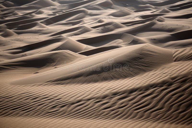Close-up of Sand Dunes, with Intricate Patterns and Textures Visible ...