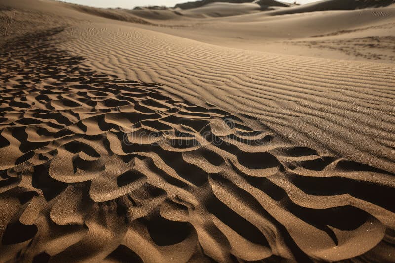 Close-up of Sand Dunes, with Intricate Patterns Visible Stock ...