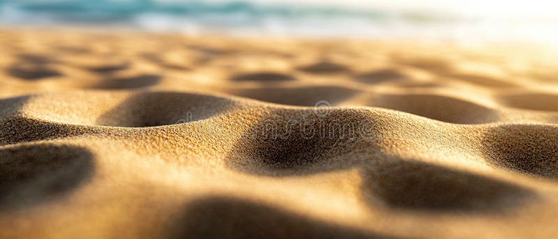 Close-up of Sand Dunes at Sunset Stock Illustration - Illustration of ...