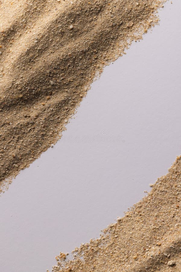 Close Up of Sand Grains and Copy Space on White Background Stock Photo ...