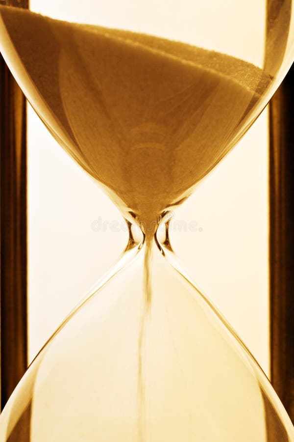 Sand Timer on Pebble Beach stock image. Image of warming - 25585279