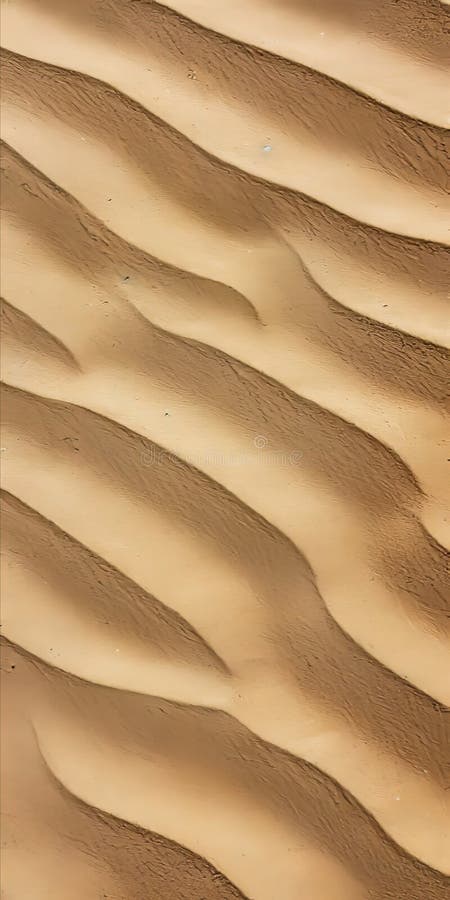 A Close Up of a Sandy Surface with Wavy Lines Stock Image - Image of ...