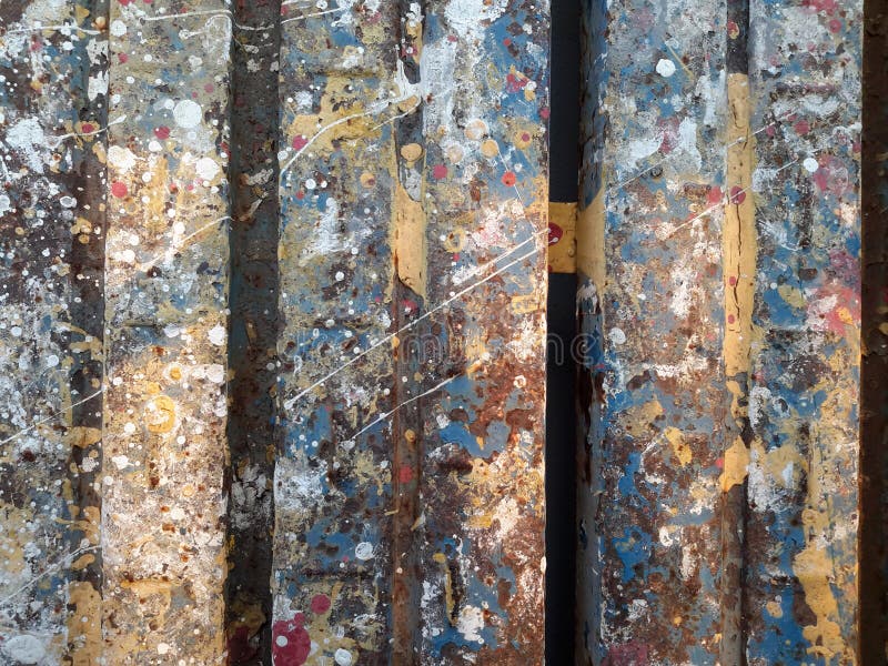 Close Up of Scaffolding with Rust and Color Stock Photo - Image of ...