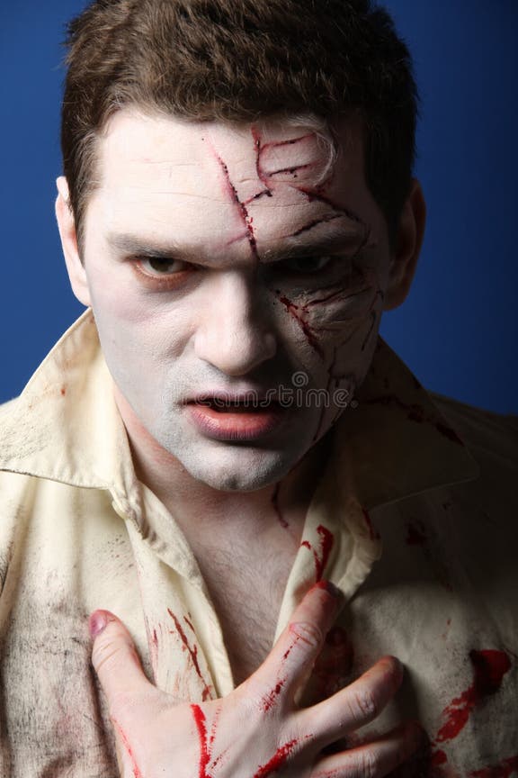 Close-up of a Scary Dead Man Stock Image - Image of mystery, mouth ...