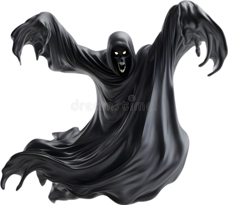 A Close-up of a Scary Ghost. Ai-Generated Stock Photo - Illustration of ...