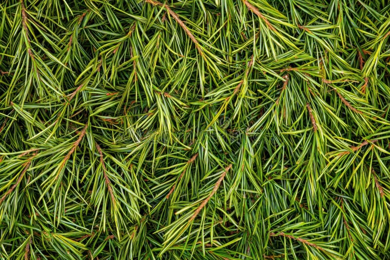 A Close-up of Scattered Green Pine Needles Forms a Natural, Textured ...
