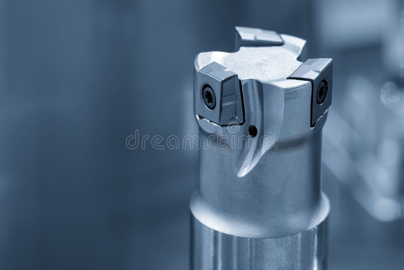 Close Up Scene the Indexable Milling Tool and the Arbor Stock Photo ...