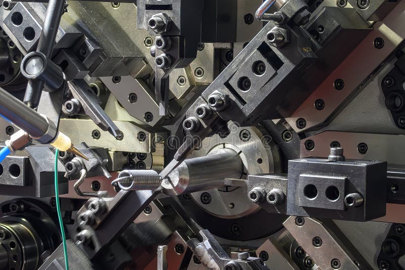 Close-up of the Operation of an Automatic Lawn Watering System on a ...