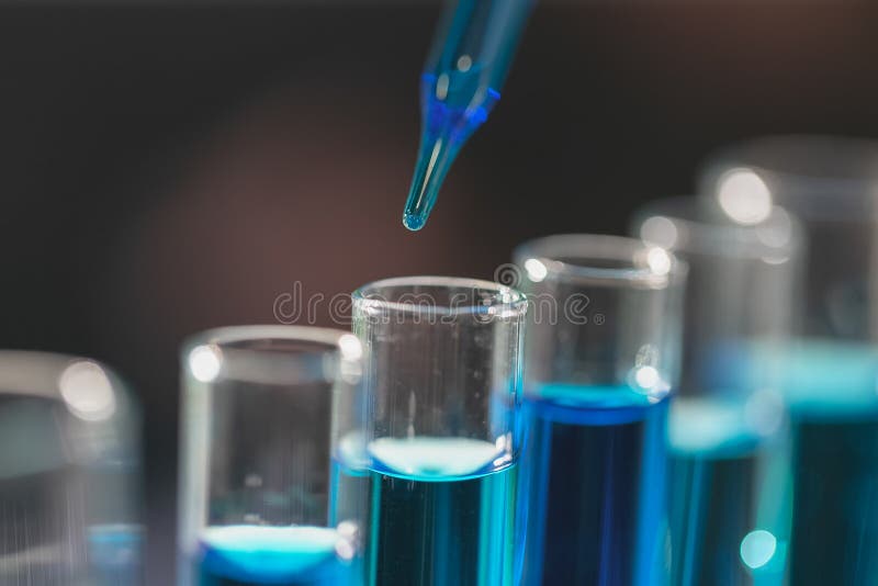 Close Up Science Laboratory Test Tubes Stock Image - Image of medicine ...