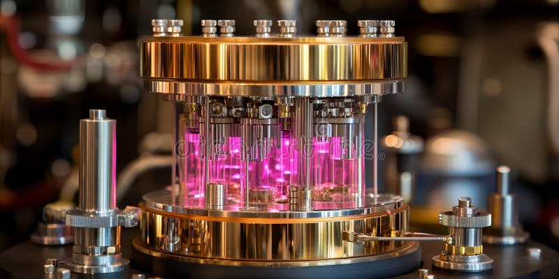 A Closeup of a Scientific Machine Stock Illustration - Illustration of ...