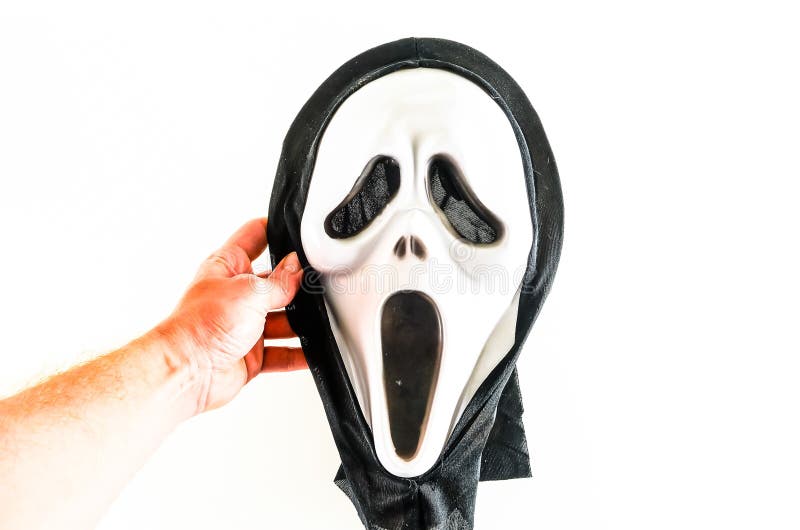 Close-up of Screaming Carnival Mask Stock Image - Image of macro ...