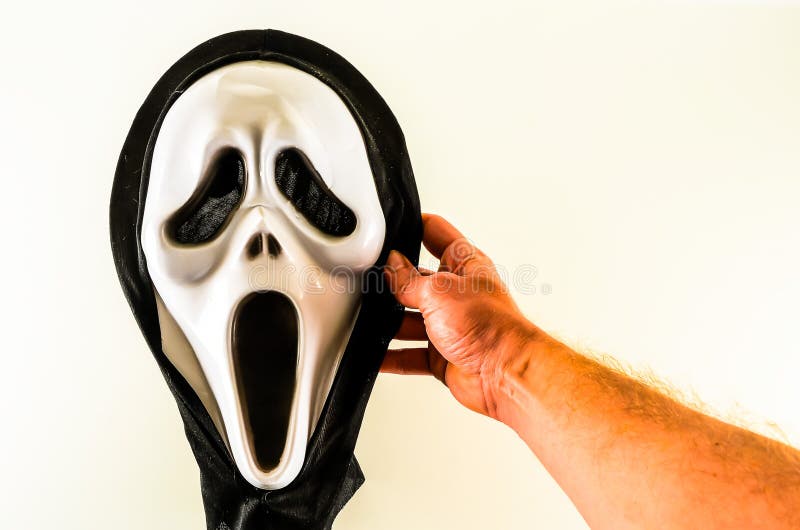 Close-up of Screaming Carnival Mask Stock Photo - Image of single ...