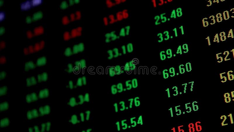 Close-up of a Screen Displays Data, with Some Numbers Highlighted in ...
