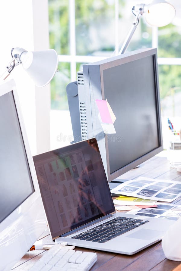 Close Up of Laptop and Coffee on a Desk Stock Photo - Image of laptop ...