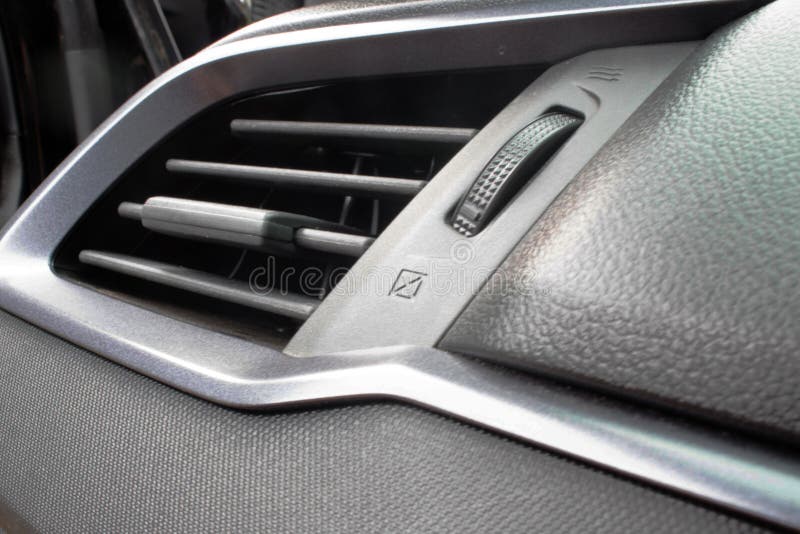 Close Up of the Scroll Control Panel of the Air Conditioning Vent Stock ...