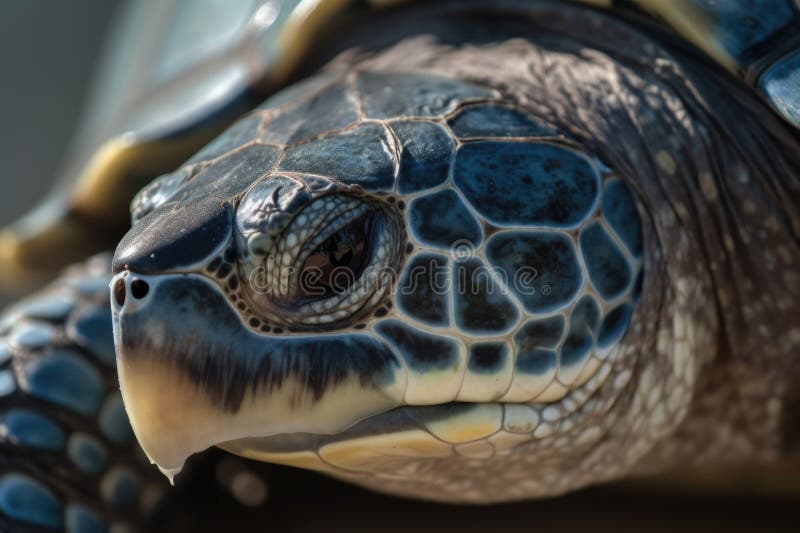 Close-up of Sea Turtle S Flipper, with Visible Scales and Claws Stock ...