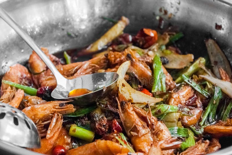 Close-up of a Seafood Hot Pot in Lanzhou & X28;China& X29; Stock Photo ...
