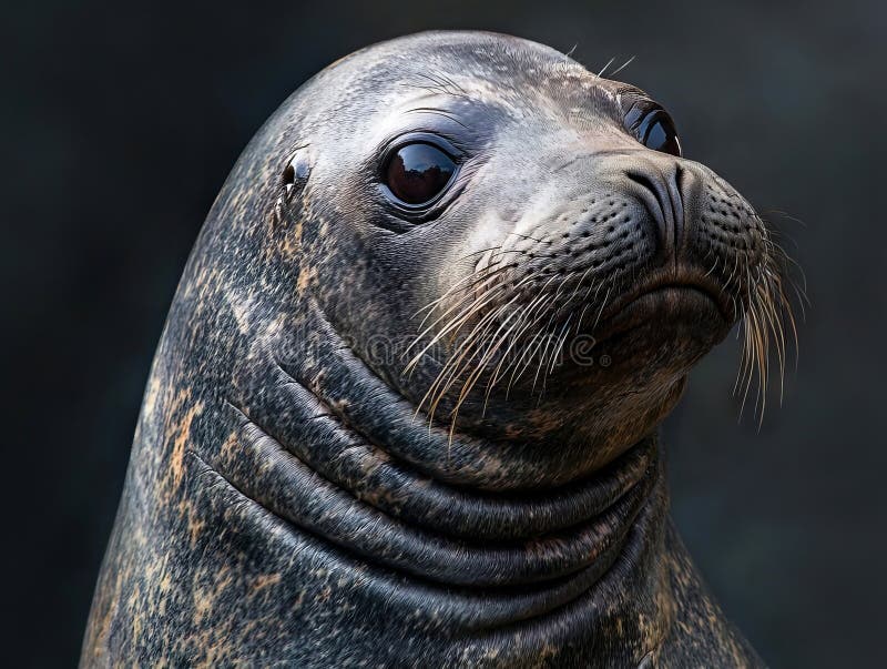 A Close Up of a Seal Looking at the Camera Stock Image - Image of ...