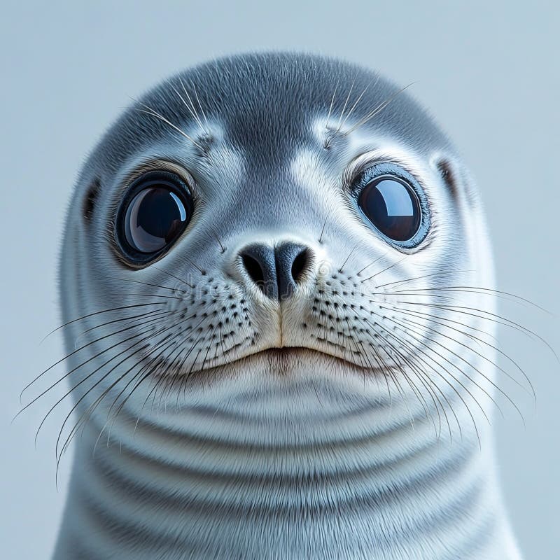 A Close Up of a Seal Looking at the Camera Stock Image - Image of ...