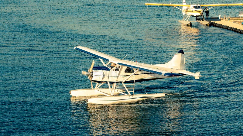 Close up seaplane on water editorial stock image. Image of beautiful ...