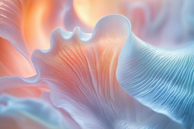 Seashell Close-up: Iridescent Surface with Swirling Patterns and Colors ...