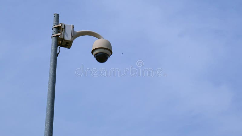 Close-up of Security Camera on the Street. Focus on Security CCTV ...