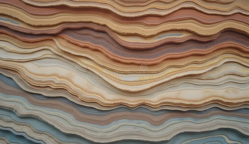 Close-up of Sedimentary Rock with Visible Layered Striations and ...