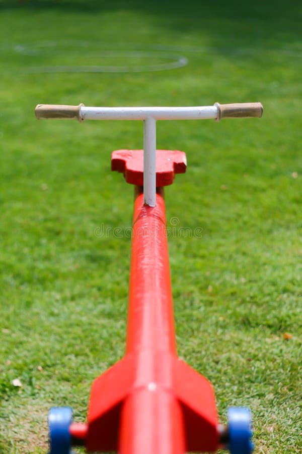 Close Up Seesaw or Teeter-totter Stock Image - Image of child, empty ...