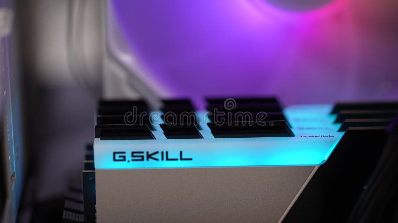 Close-up Selective Focus Shot of RAM Memory Sticks Installed on ...